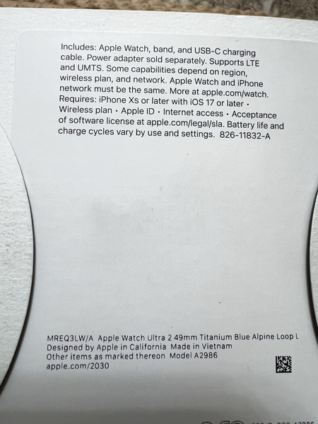 apple watch ultra 2  Arginal 100%