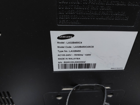 TB 32 Samsung LA32B450C4