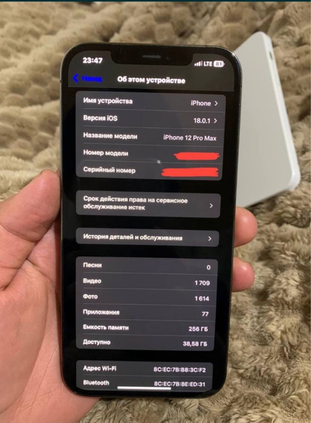 Iphone 12 pro max 256