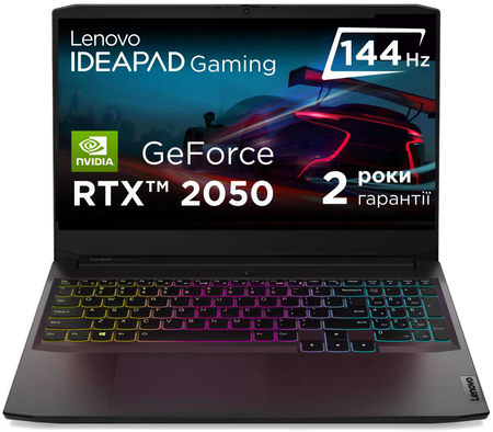 Lenovo Gaming 3 Ryzen™ 5-5500H озу16гб 512ssd NVIDIA RTX 2050