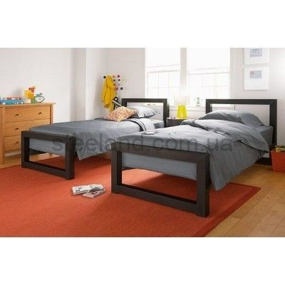 Krovat metalldan loft stilda