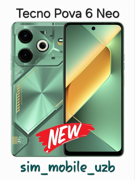 Tecno Pova 6 Neo 2024 New Super Skidka+Garantiya+Dastavka