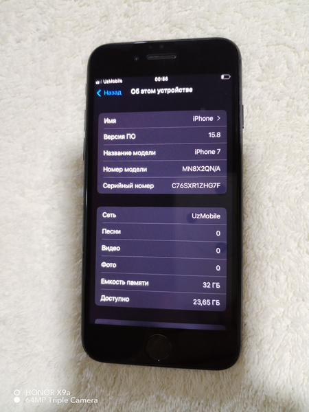 IPhone 7  32GB  Yomkost 100%