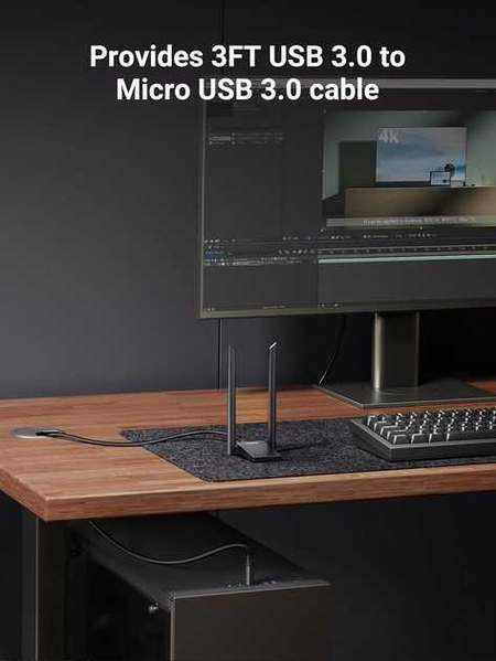 Адаптер WiFi 5G 2.4G двухдиапазонный UGREEN CM495 AX1800 WiFi 6
