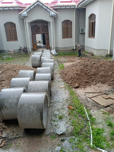 Quduq qozamiz kolodeslar urnatamiz tualet