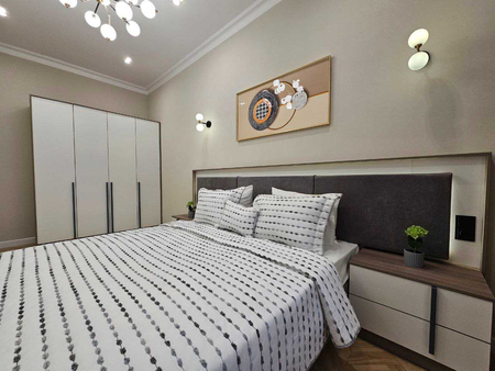 Manzara Bizning Uylar 4ком 4этаж 103м2 с ЕвроРемонтом Бизнес Сити!;