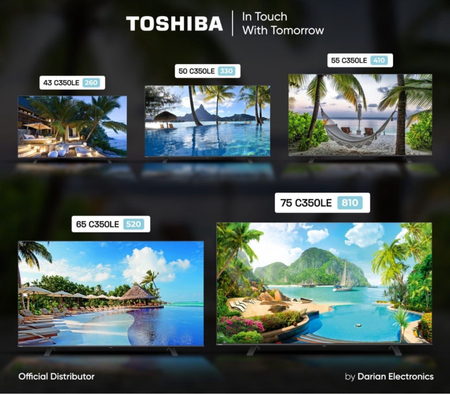 Телевизоры TOSHIBA 43/50/55/65/75прямой по диллеру