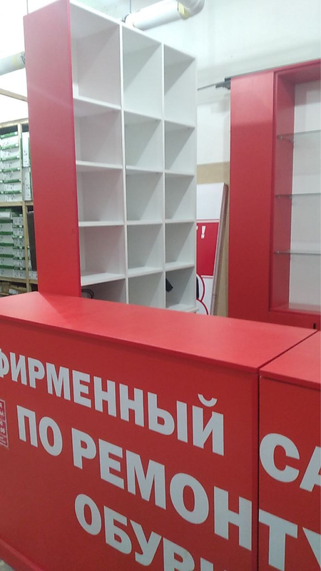 Шкаф из дсп красный