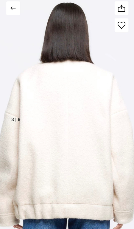 Бомбер женский oversized , бренд river island, сост.новое