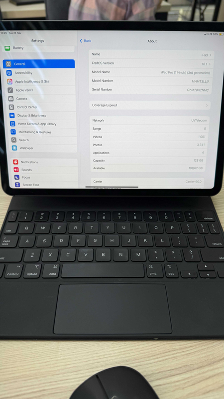 iPad 11 Pro wifi va Sim | 128 Gb. Holati zo\\\'r