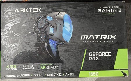 НОВАЯ видеокарта Arktek - 4GB GeForce GTX1650 GDDR6