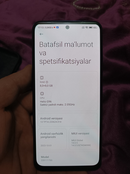 Redmi not 11 S   8+8/128