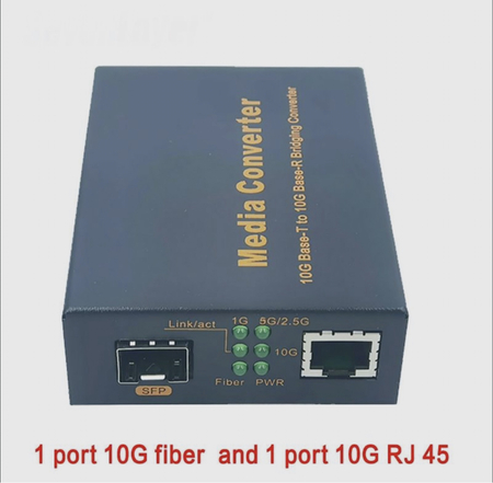 Mediaconverter медиаконвертер 1/2.5/5/10G gpon sfp rj45