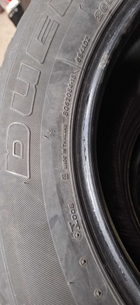 Автошины BRIDGESTON 265/60R18