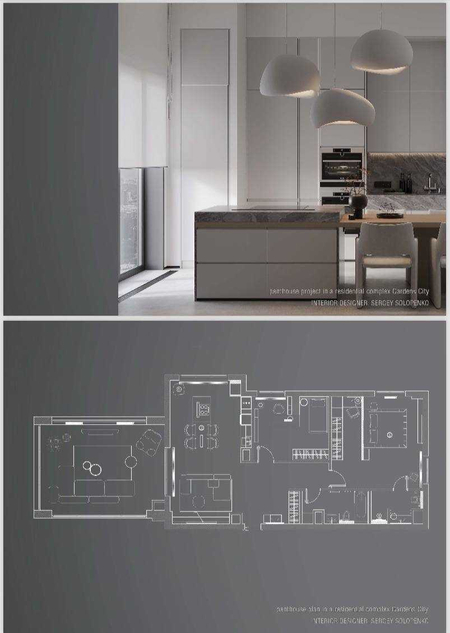 Tashkent City  ЖК Gardens Residence 3ком  перегородки