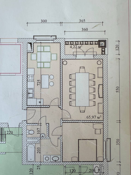 Квартира ЖК Oq saroy 2/6/8 70,68 кв.м