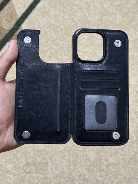Кожаный чехол кейс iphone 14promax
