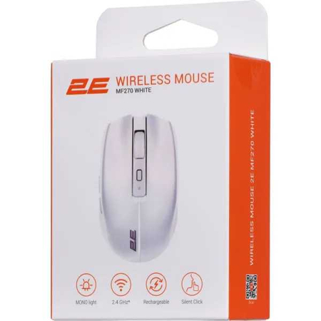 Беспроводная мышка 2E MF270 white