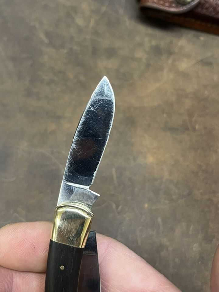 Винтажный складной нож Browning 2718F2, с 2 лезвиями и ножнами, ЯПОНИЯ