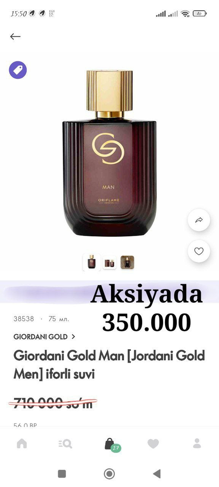 ORIFLAME erkaklar atiri