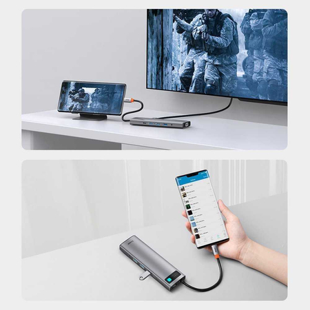 USB Hub Baseus Metal Gleam Series HUB 11 in 1 USB Type-C