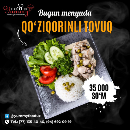 Yummyfood dastavka ovqat Toshkent Shahar boylab