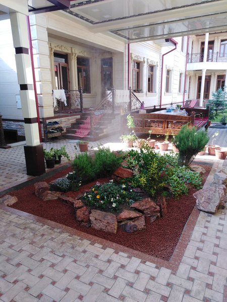 Gazon landshaft (restavratsiya) archa kesish shamshod gul ekish