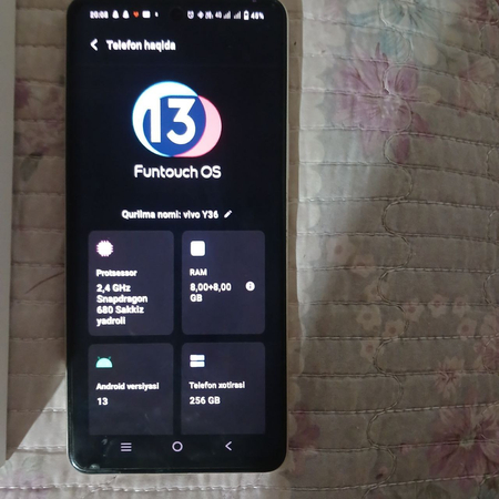 Vivo Y36 Sotiladi 2 Oy Ishlatilgan Pul Kerakligi Uchun Sotilvotti