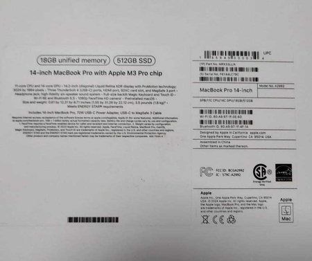 MacBook Pro 14 inch M3 Pro 18 gb / 512 SSD б/у