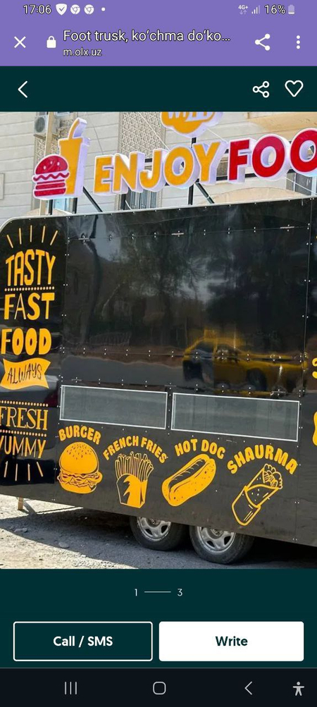 Food truck kochma dokonlar
