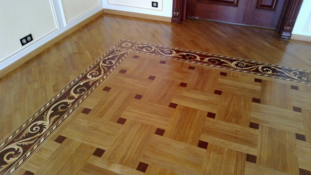 Укладка паркета под 