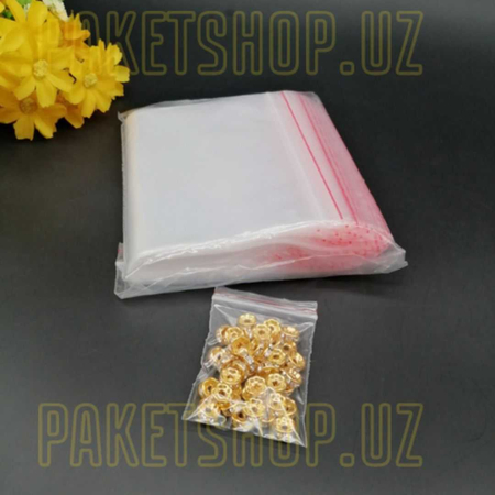 Zip paketlar, gripper, 14*20 sm, 100 dona