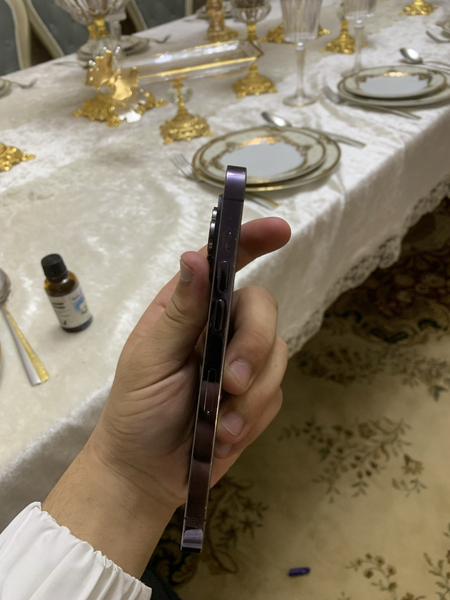 iPhone 14 pro purpil 128 tali karopka bor