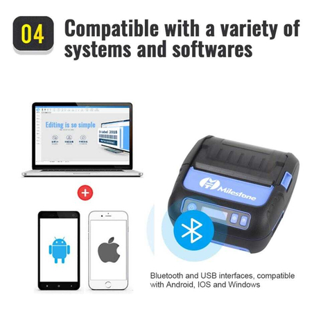 Pos чек/этикетка принтер мини / Pos chek/etiketka printer mini 2 в 1