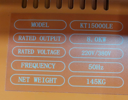 Generator Dizel mator Ming tuo xittoy sifatli firmasi tomonidan.