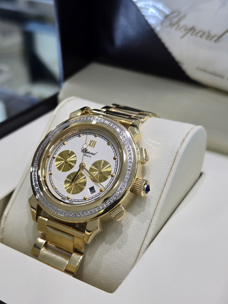 Золотые часы Chopard с браслетом 585 пробы