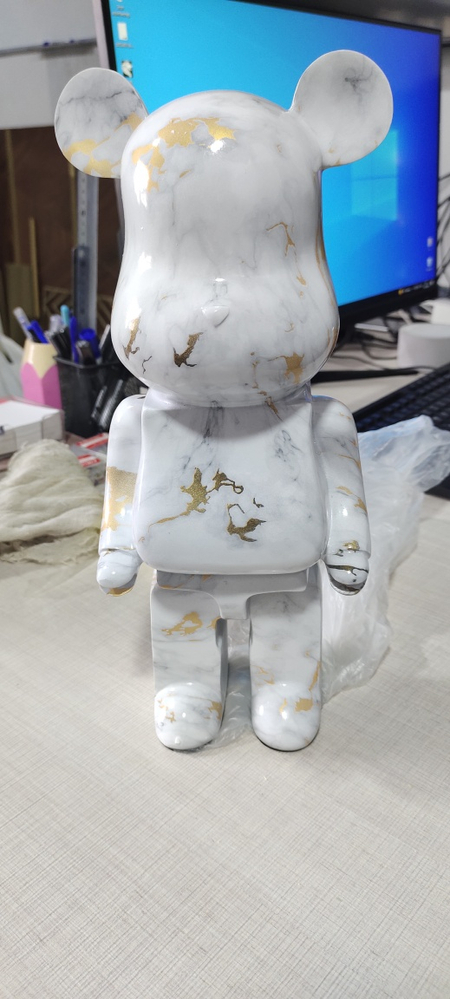Мишка bearbrick white black