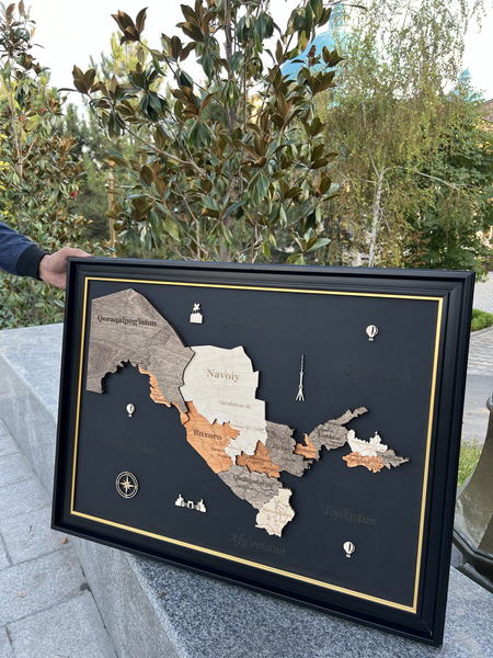 3D O’zbekiston xaritalari