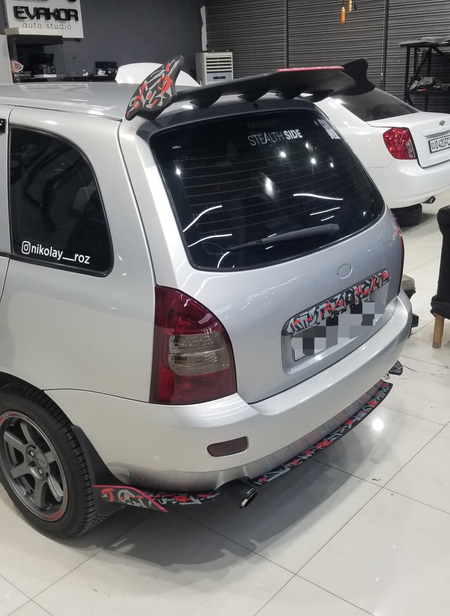 Lada Kalina Tuning. Детейлинг Лада калина. Спойлеры. Тюнинг.