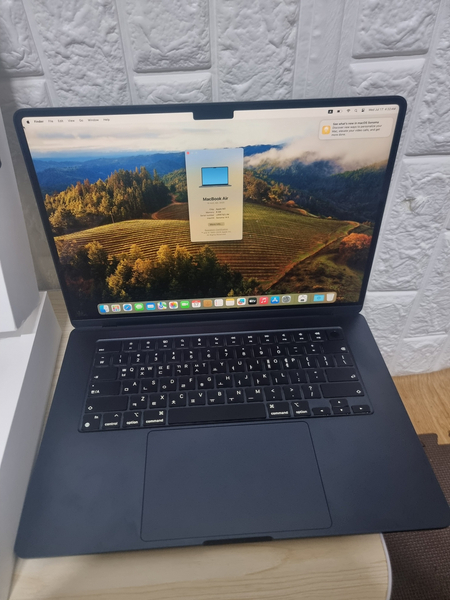 Macbook M2 15 dyum midnight blue fullbox/полная коробка sotiladi