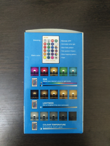 Лампочка RGB 1 шт. 70 000