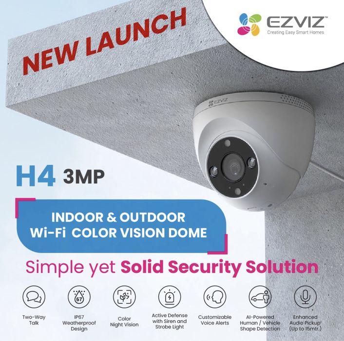 EZVIZ H4 Купольная в Wi-Fi камера