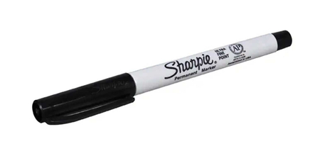 Sharpie ультратонкий перманентный черный маркер для любых поверхностей