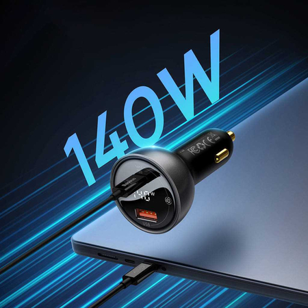 Автомобильное зарядное устройство Baseus Dual Fast Charger Car 140W