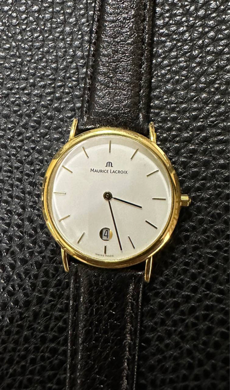 Часы Longines. Золотые. Ремешок кожа.