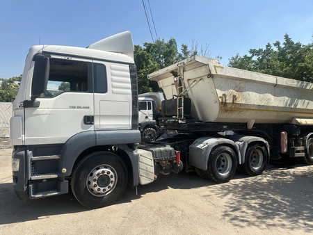 Продам ман тгс с прицепом самосвальным