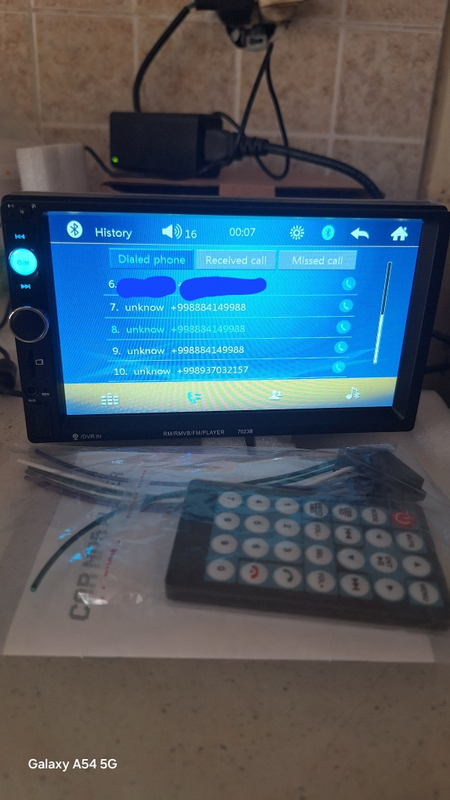 Avtomagnitola 2 DIN  pulti 7 dyuymli ekran Bluetooth. USB .AUX 400.000