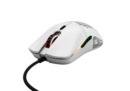 Игровая белая мышь RGB Glorious Model O Minus Glossy Matte Black White