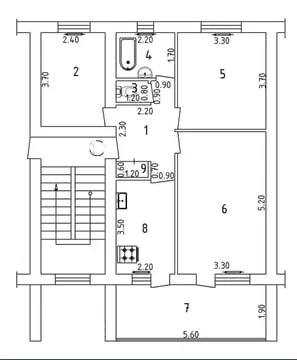 Ц-6 Хакимият 3/4/4 Кирпичный 77-Серия Балкон 2/6
