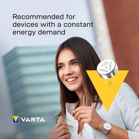 Батарейка для часов СЕРЕБРЯНО ЦИНКОВАЯ VARTA V371 (SR69) 1*BL